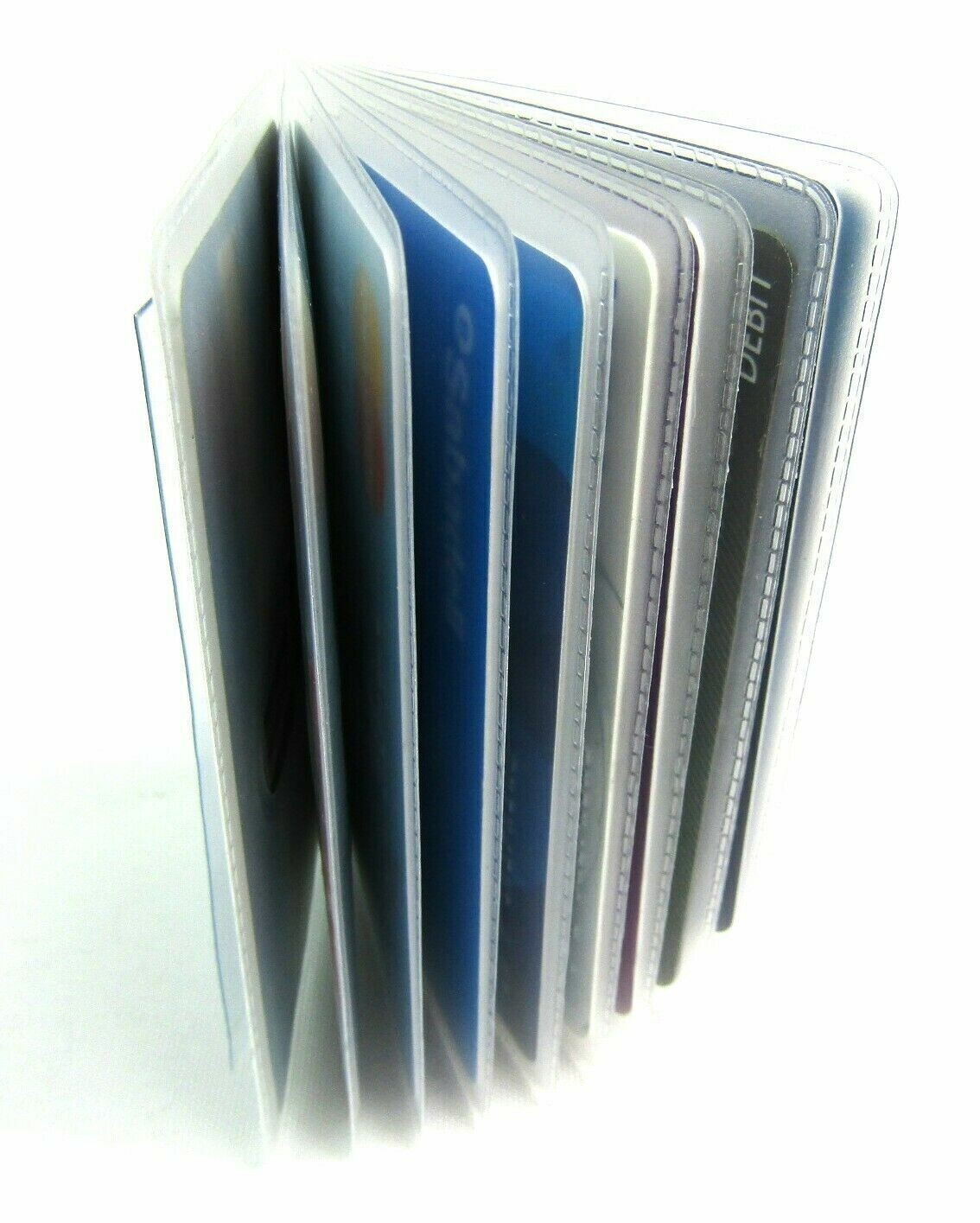 New Replacement Credit Card Holder Plastic Sleeves Inserts Wallet ...