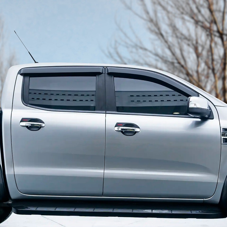 Smoke Wind Deflectors Window Sun Visor for Ford Ranger 2012-2023 T6 T7 ...