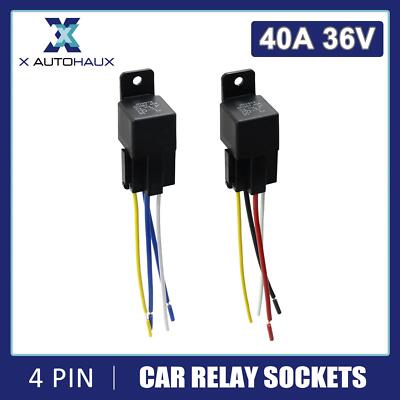 2pcs JD-2912 4 Pin DC 36V 40A Universal Car Fuse Relay Switch Power ...