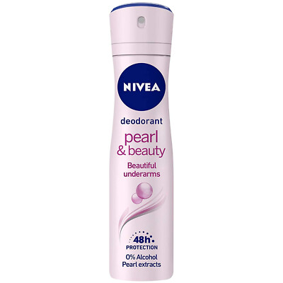 NIVEA Deodorante Donna Pearl and Beauty Confezione da 150ml Deo Spray ...