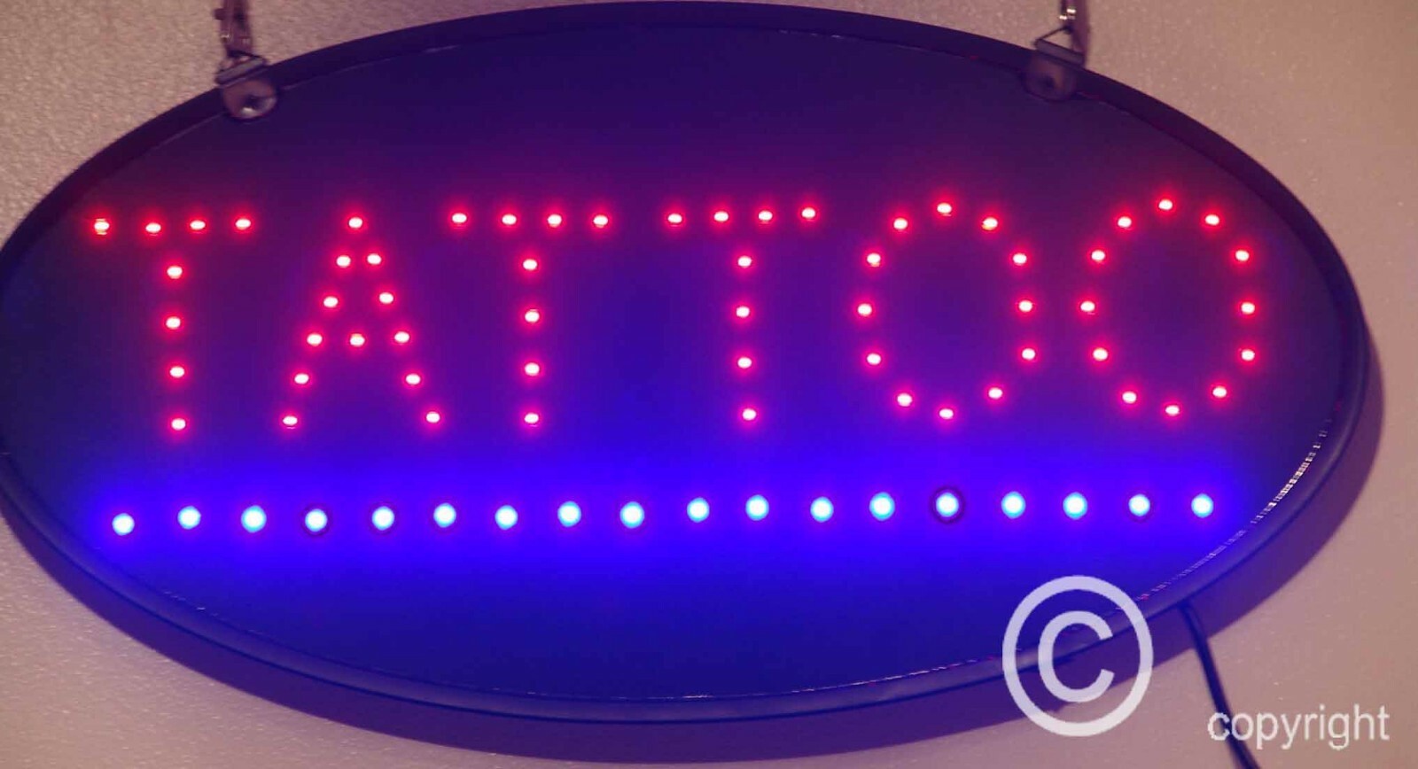 Flashing TATTOO LED sign board new window Shop signs | eBay UK
