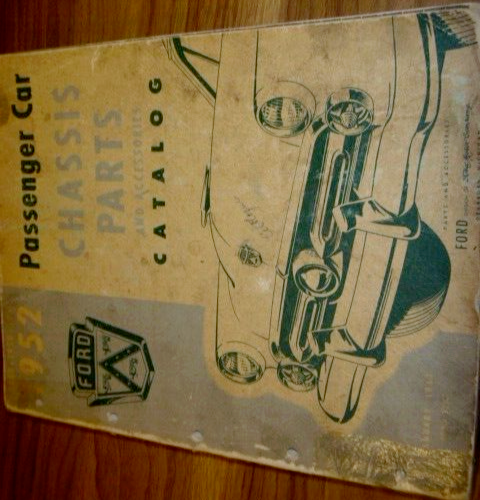 1952 Ford Mainline Coupe Sedan CHASSIS Parts Catalog Manual | eBay