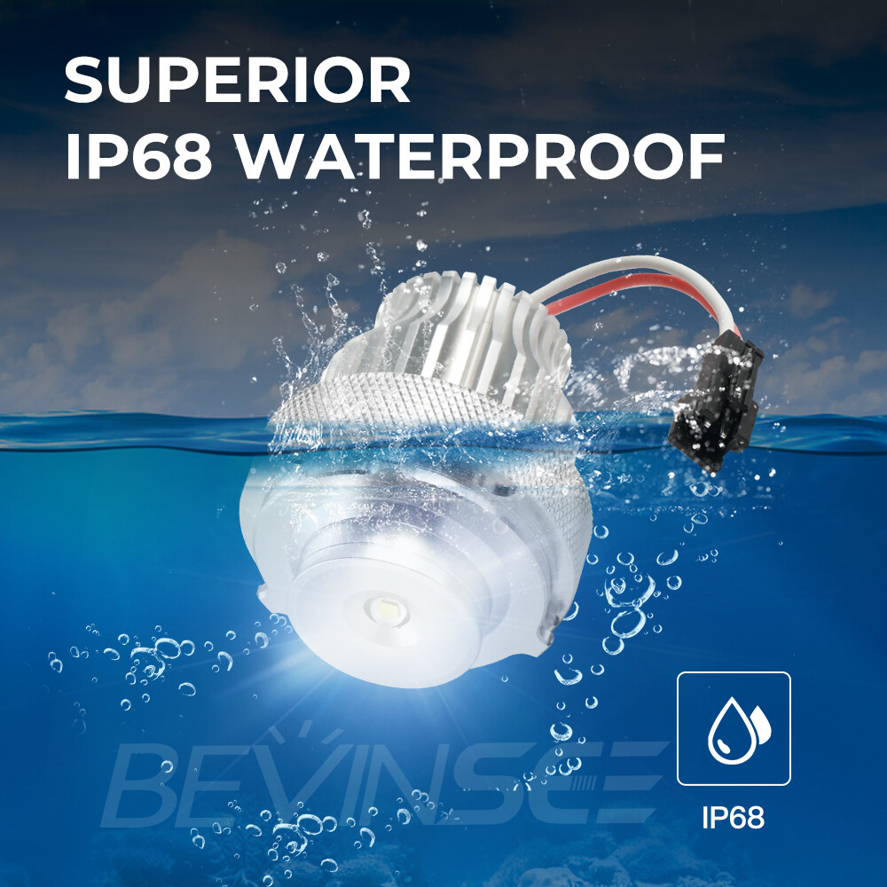 H10W White LED Angel Eyes Halo Ring Light for BMW E60 E61 LCI 30W ...