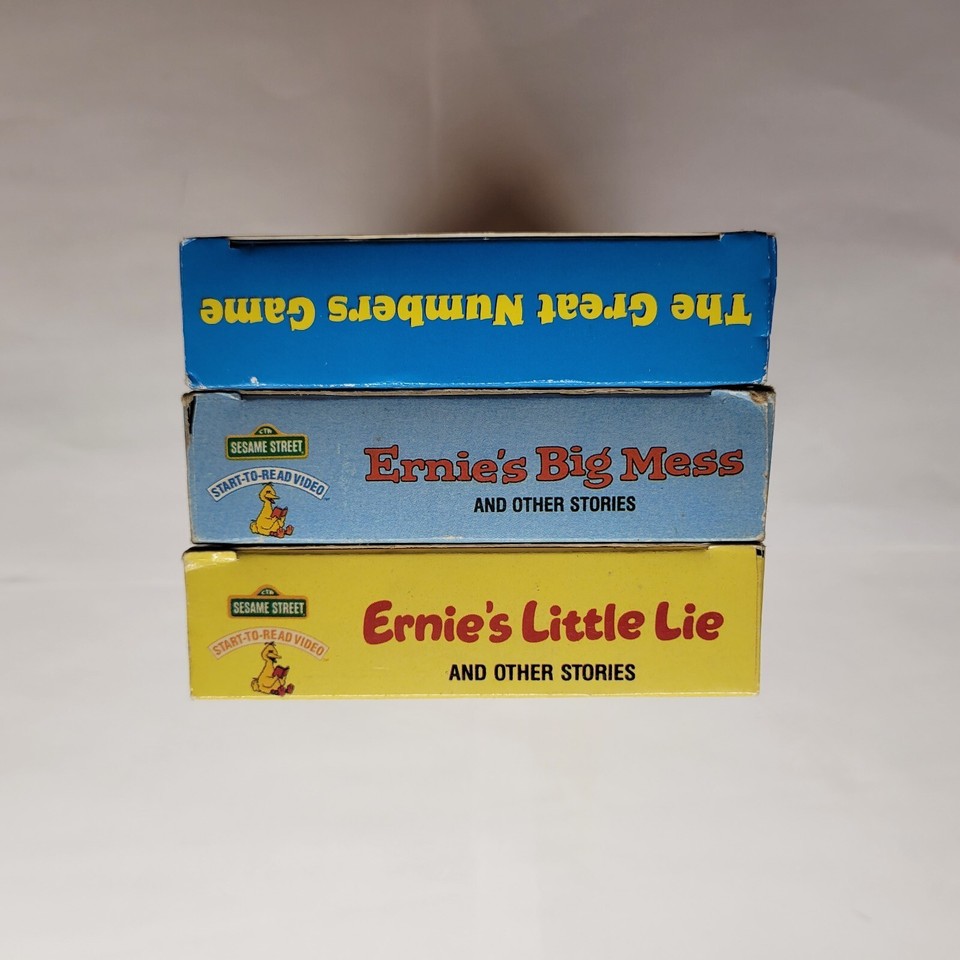 Sesame Street Ernie’s Little Lie Big Mess Great Numbers Game VHS Lot | eBay
