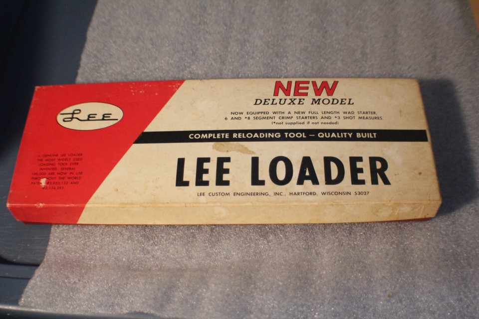 SUPER RARE LEE LOADER 12 GA 3" MAGNUM HAND SHOT SHELL LOADER NEW NEVER ...