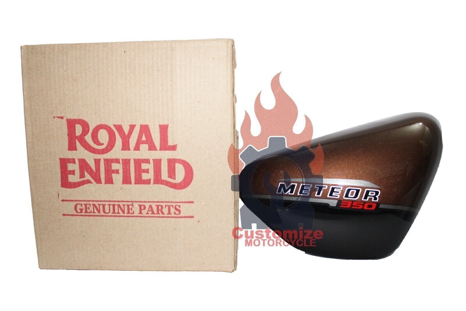 Royal Enfield "Meteor 350" "Supernova Brown Right Side Panel with Sticker" | eBay