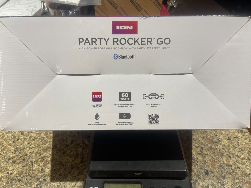 NEW ION Audio Party Rocker Go HighPower Boombox Portable Speaker w ...