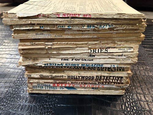 Lot of 20 1920s pulp magazines - all coverless - western - breezy ...