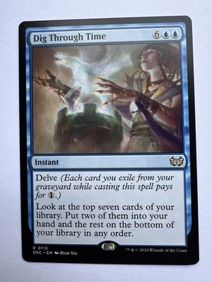 MTG Commander DSK R Dig Through Time #0115 | eBay