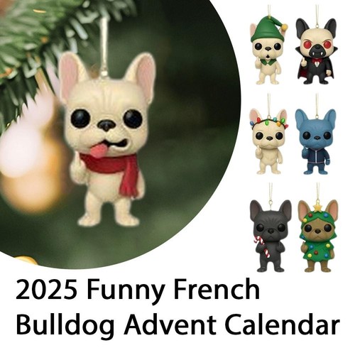 Funny French Bulldog Middle Finger Christmas 24 Days Advent Calendar | eBay