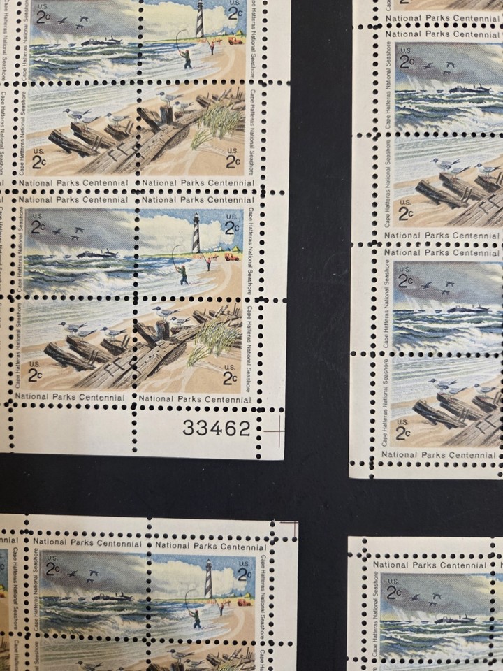 National Parks Cape Hatteras 2c stamps 1972 Scott #1448-51 Lot of 5 ...