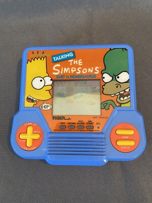 The Simpsons - Bart vs Homersaurus Tiger talking electronic game Not ...