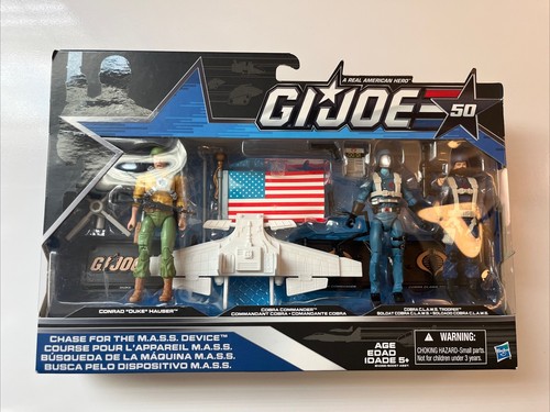 Gijoe 50th Anniversary CHASE FOR THE MASS DEVICE 3-pack Brand New ...