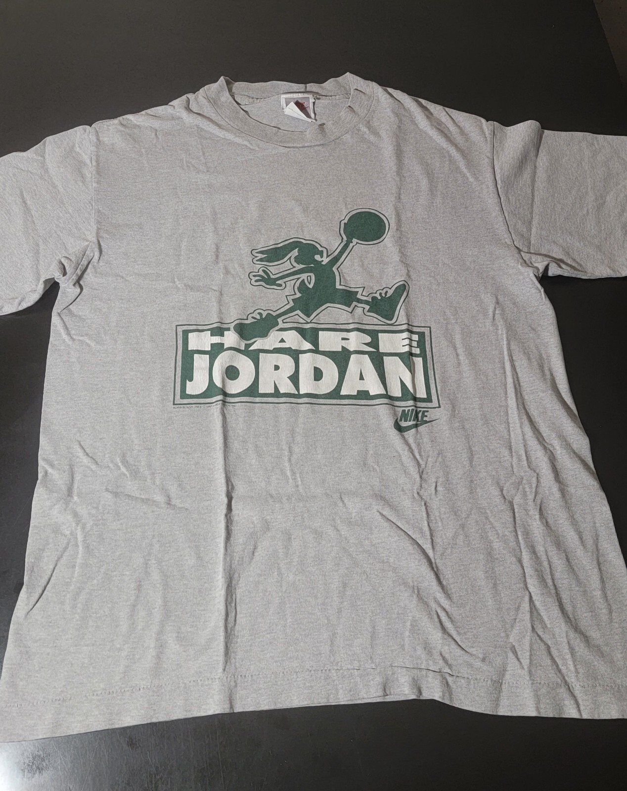 Rare Vintage NIKE Hare Jordan Bugs Bunny 1992 Gray Si… - Gem