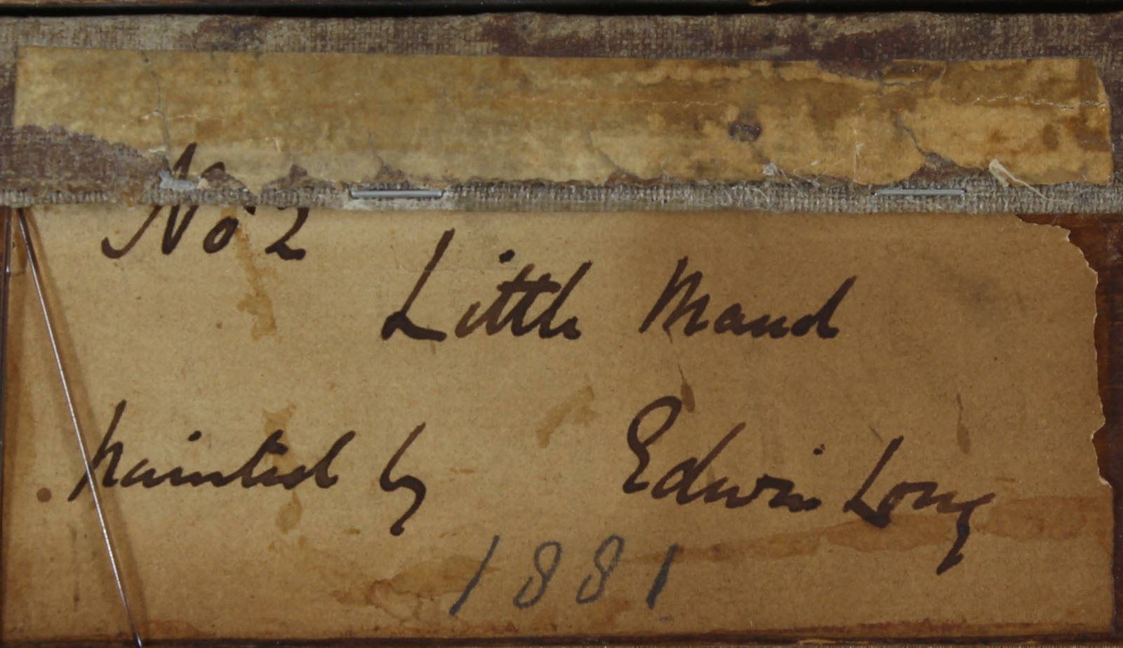 Edwin Longsden Long Fine Antique Oil Painting Portrait of a Young Girl ...