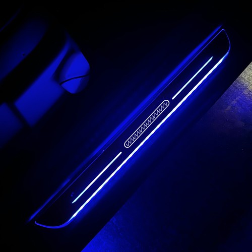 4PCS LED Dynamic Welcome Flowing Light Door Sill Trims Bar For Car ...