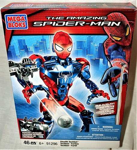Mega Bloks Amazing Spider-man Stealth Techbot Marvel Comics Set New Box ...