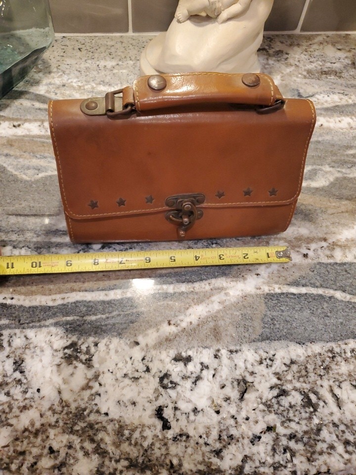 Vintage Leather Antique Purse Hand Made Little Treasu… - Gem