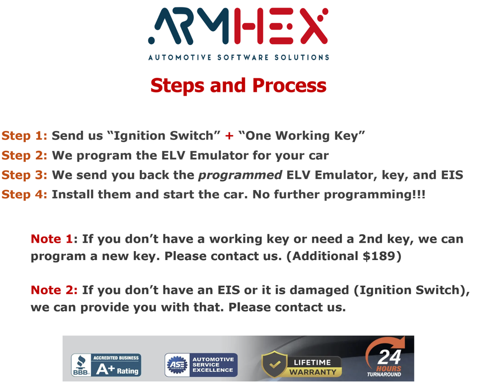 Mercedes Benz Steering Lock ESL ELV Emulator Program W212 W207 W204 ...