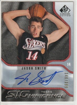 Jason Smith 2009-10 SP Signature Edition SIGnificance Auto 346/399 ...