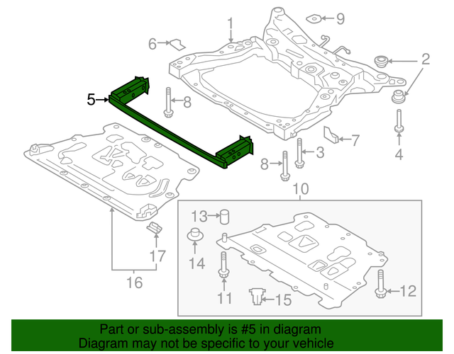 Volvo OEM 2018 Xc60 Front Suspension-front Brace 31429924 for sale ...