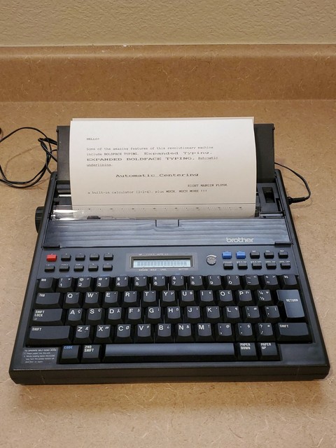 Brother EP43 Portable Personal Typewriter Word Processor Tested for ...