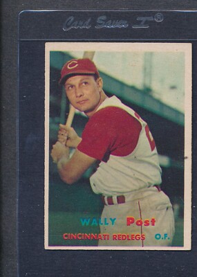 1957 Topps #157 Wally Post Reds EX *3658 | eBay