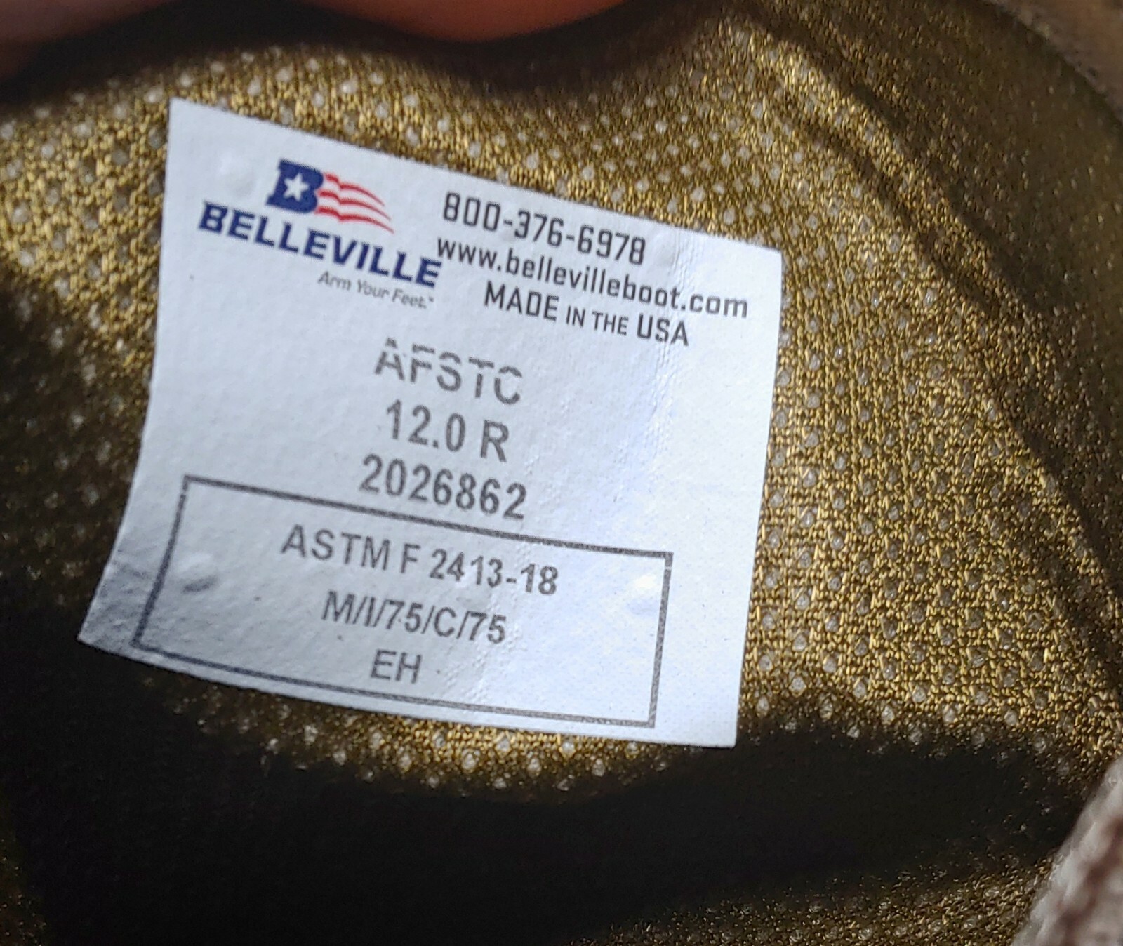 12R USAF Belleville coyote brown OCP steel toe boots W/Socks for sale ...