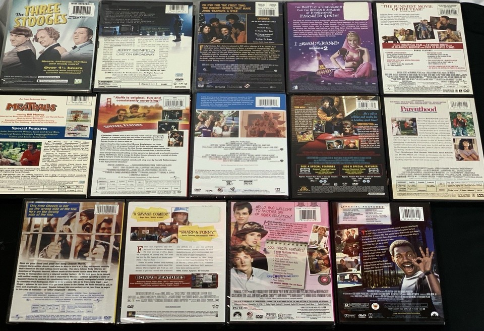 14 DVD Lot Comedy KUFFS PRETTY IN PINK OFFICE SPACE VACATION TEEN WOLF ...