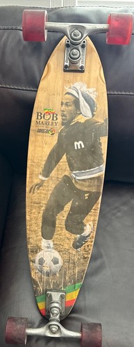 SECTOR 9 X BOB MARLEY 32”LONGBOARD SKATEBOARD DECK RARE - broken board ...