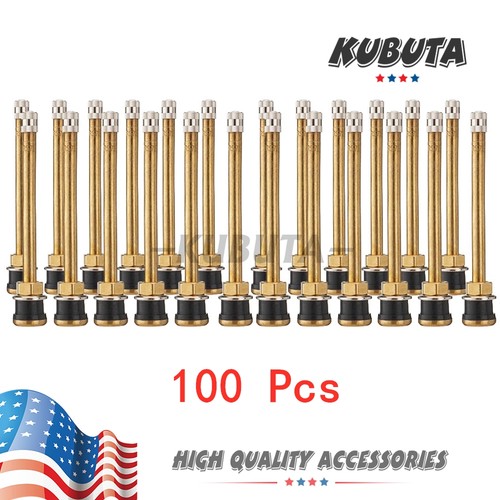 100Pack Truck Tire Valve Stem Wheels 22.5 /24.5For Rim Φ.625".Holes L:4 ...