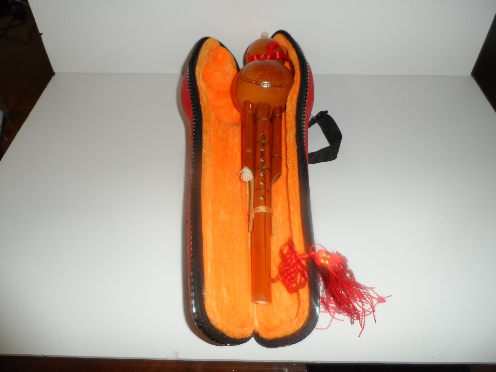 Bamboo chinese Hulusi Ethnic Gourd flute c Key Musical instrument with ...