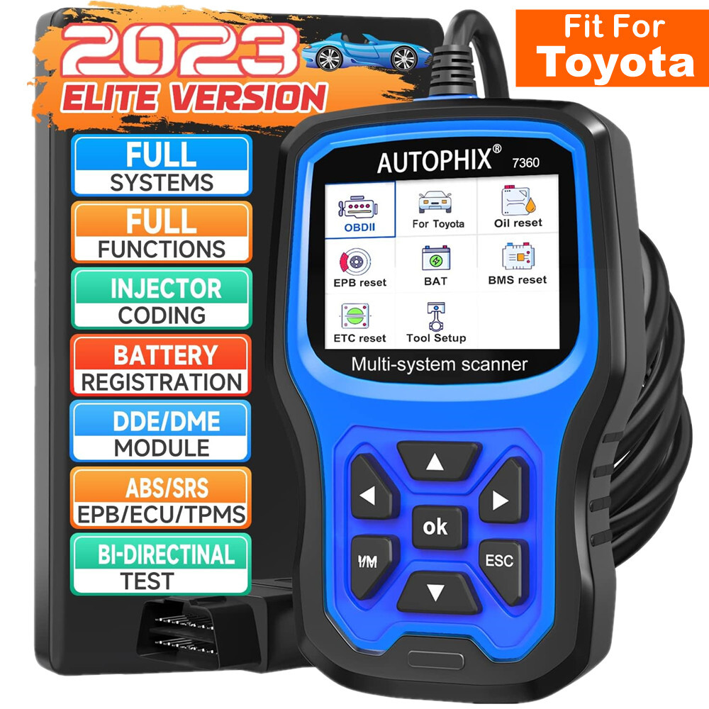 Bidirectional Scanner Fit for Toyota Car Full System Scan OBD2 ...