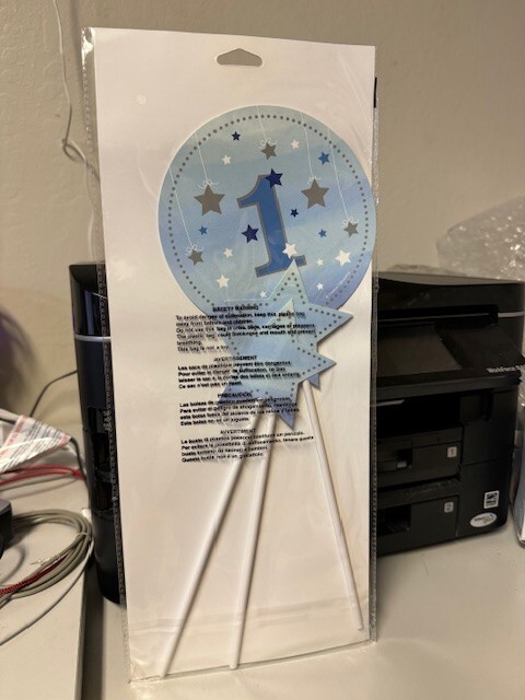 One Little Star 3ct. Centerpiece Sticks Party Decoration Supply New ...