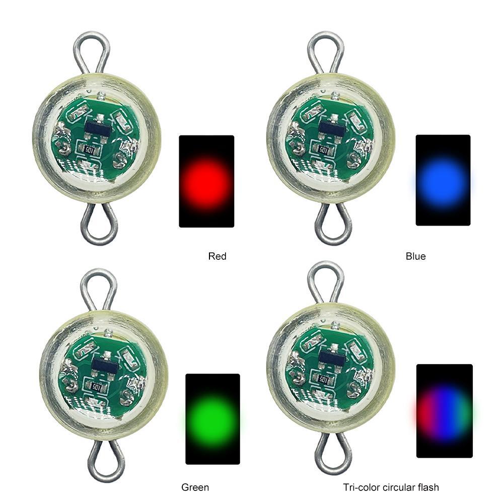 60Pcs LED Attracting Fish Lamp Mini Fishing Squid Lamp Plastic for ...