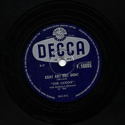 The Goons (Florette Ad ) 78 Eeh ! Ah ! Oh ! Ooh I Love You GB Decca ...