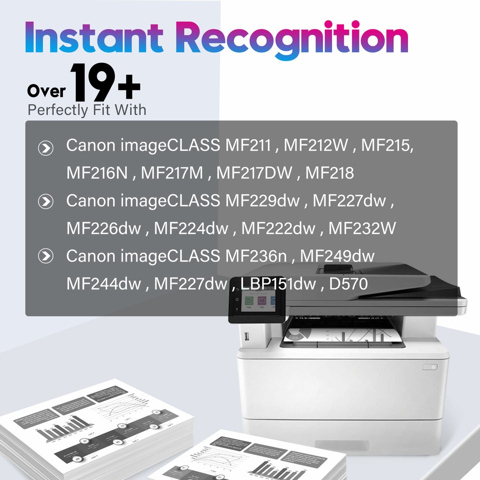 2pk CRG137 for Canon High Yield Toner Cartridge ImageClass MF227dw ...