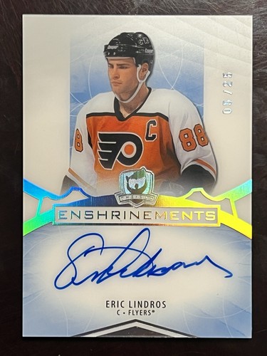 UD 2020-21 The Cup Enshrinements ERIC LINDROS Autograph Card 05/25 E-EL ...
