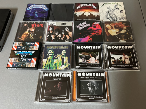 HUGE LOT 20 CDs Heavy Metal Hard Rock LIKE NEW Metallica Van Halen Ted ...