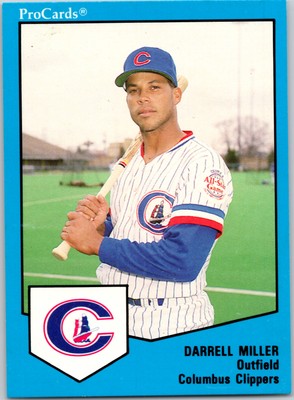 Darrell Miller Columbus Clippers 1989 ProCards Minor League Team Sets ...