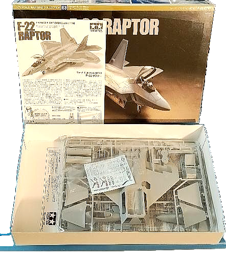 TAMIYA F-22 RAPTOR 1/72 WARBIRD COLLECTION #63 Open Box, Parts Sealed ...