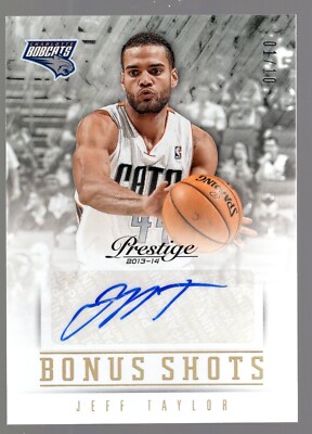 2013-14 PRESTIGE BONUS SHOTS GOLD JEFF TAYLOR AUTOGRAPH CARD **NM-MT ...