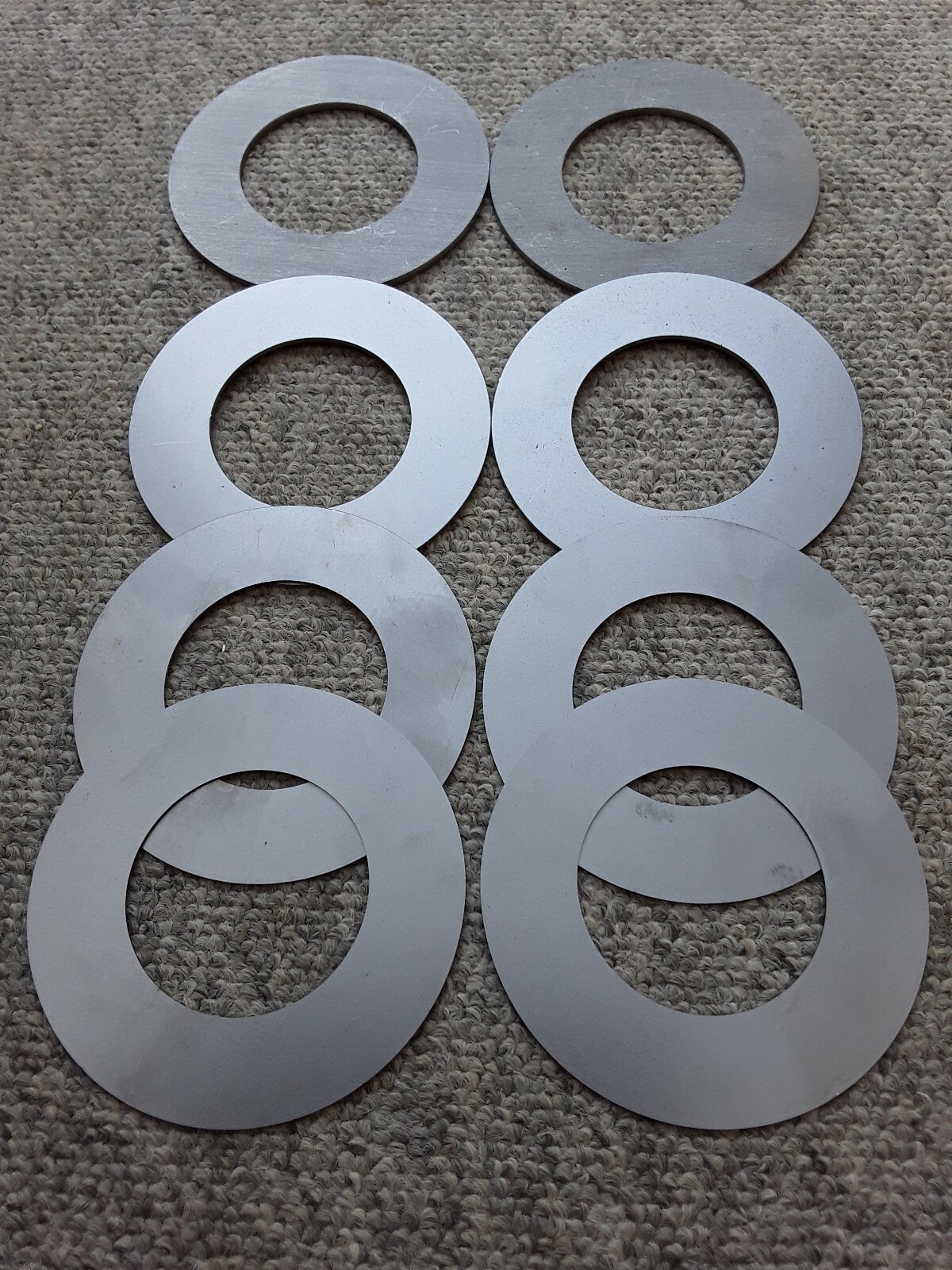 SHIM KIT 50MM MINI DIGGER / EXCAVATOR BUCKET SHIM 4 x 0.9mm, 2 x 2mm, 2 ...