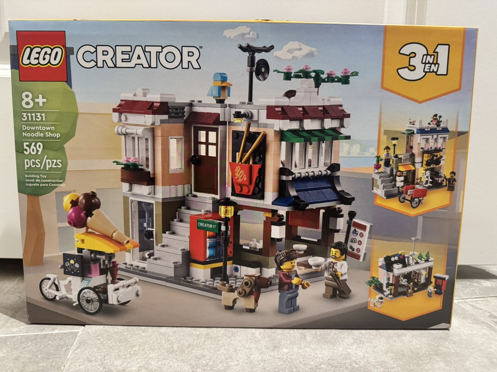 LEGO CREATOR 3 in 1 Downtown Noodle Shop Building Modular Set 31131 NEW ...