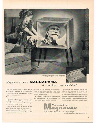 1955 MAGNAVOX Magnarama 24 Television TV Mid-Century Modern Retro ...