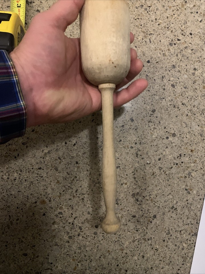 Antique Country Primitive Wood Butter Churn Stick Plunger Art Tool ...