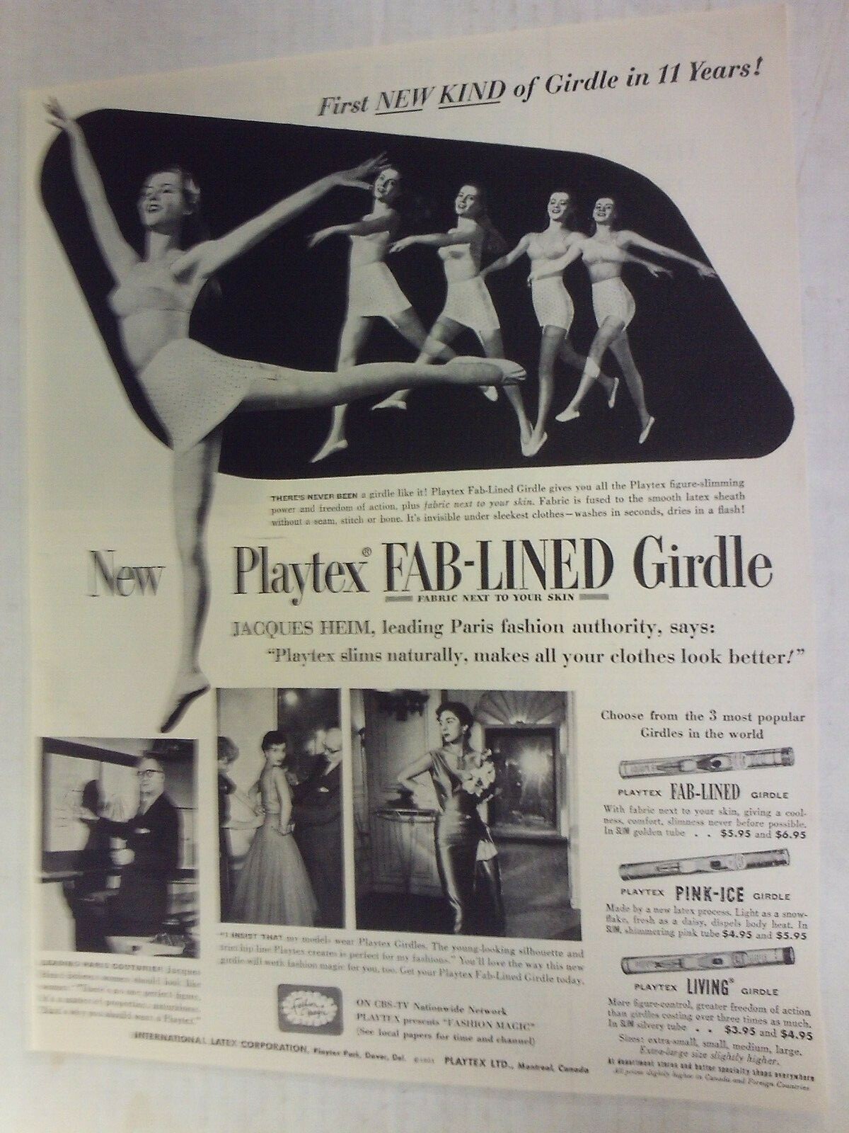 1951 Playtex Girdle Advertisement Sexy Pin Up Underwear Vintage AD | eBay
