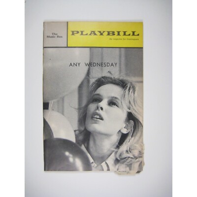 Any Wednesday Vintage 1964 Playbill Sandy Dennis Gene Hackman Music Box ...