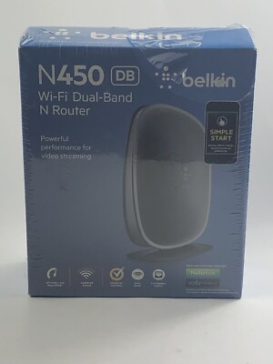 Belkin N450 DB 4-Port Wi-Fi Dual-Band N Router New Sealed | eBay
