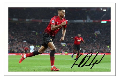 MARCUS RASHFORD Signed Autograph PHOTO Signature Gift Print MANCHESTER ...